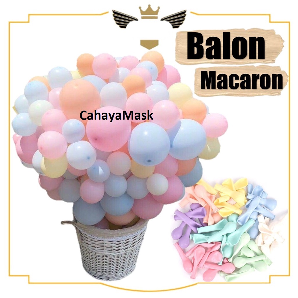 Jual Balon Latex Macaron / Balon warna Pastel 5 inch | Shopee Indonesia