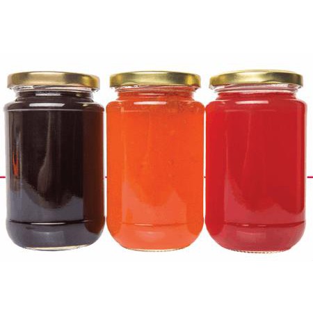 Jual / 6 ( ENAM ) BOTOL KACA SILINDER 330ML BARU + TUTUP GOLD PUTIH ...