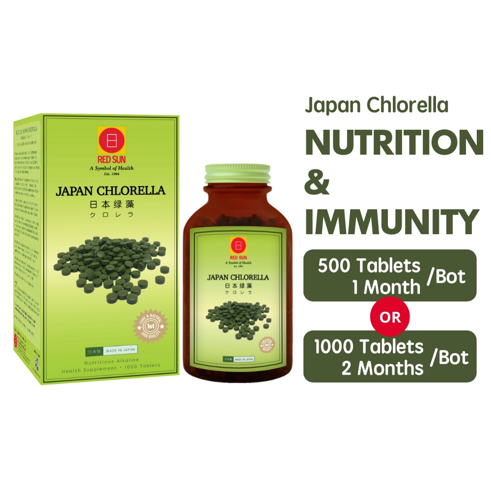 Jual Redsun Japan Chlorella Tablets Antioksidan Pencernaan Kesehatan ...