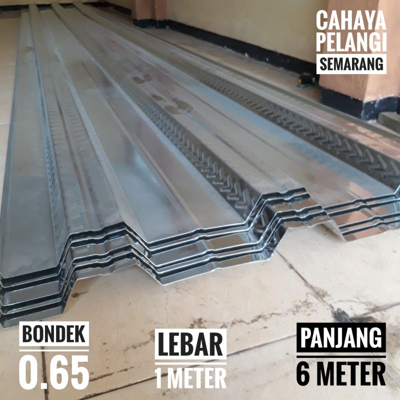 Jual Bondek 0.65 0,65 Std Panjang 6 Meter 6m Bondeck Bondex Plat Cor ...