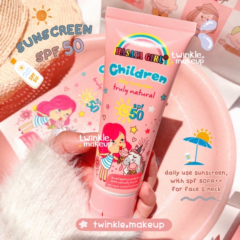 Jual SUNSCREEN Children Face & Body Sun Screen SPF 50PA++ isi 70 ml ...