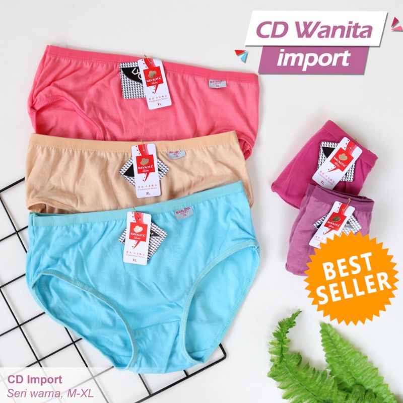 Jual 6 Pcs | CD Wanita Mirip Navacita Esse Katun Remaja Dewasa Sexy | Shopee Indonesia