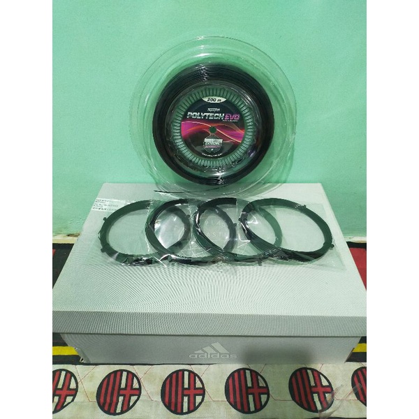 Jual senar raket tenis topspin polytech evo satuan/ senar raket tennis ...