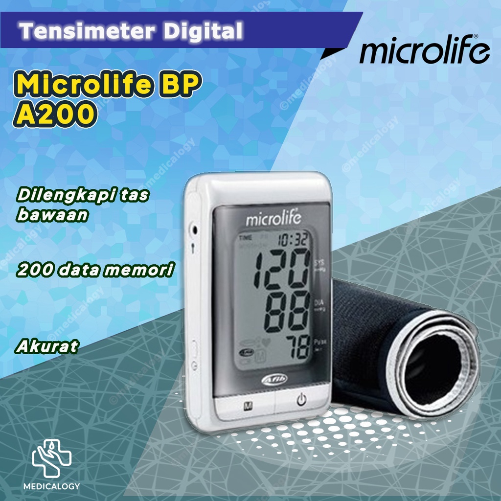 Jual Tensimeter Digital Microlife Dengan Deteksi Stroke BP A200 ...