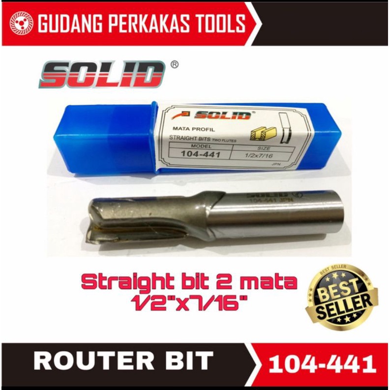 Jual Bull Mata router | mata profil kayu straight bits 104 series as 1/ ...