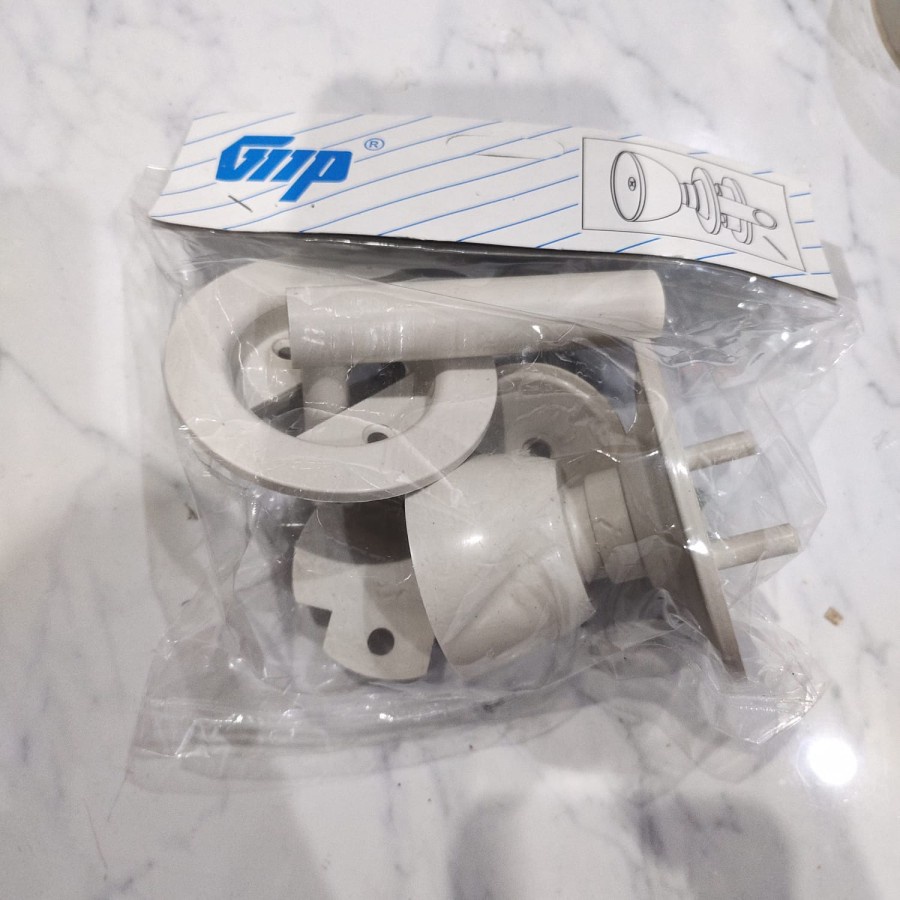 Jual Handle Tarikan Kunci Pintu Kamar Mandi / Kunci Bulat pvc / Selot ...
