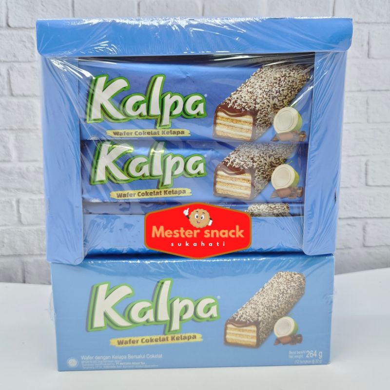 Jual Kalpa BOX (1 pack isi 12 pcs) | Wafer Kalpa | Wafer Cokelat Kelapa ...