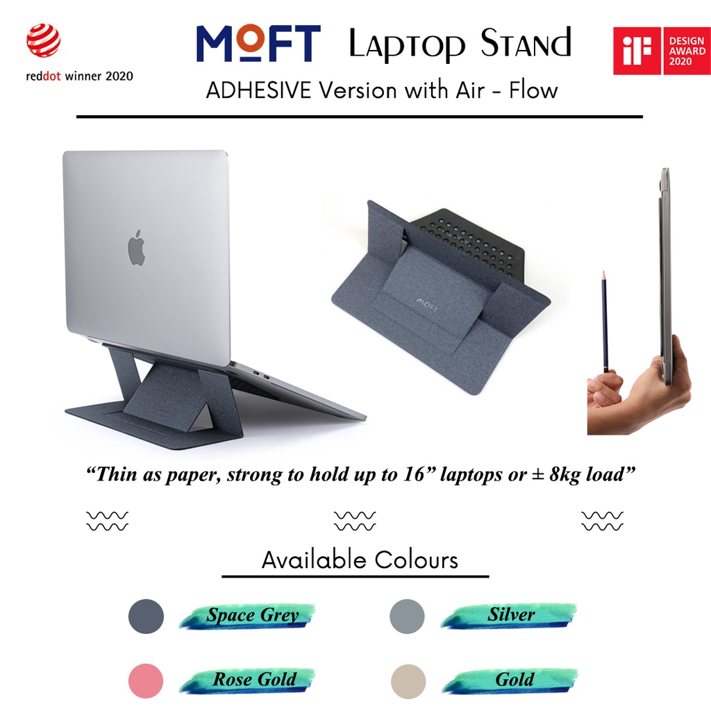 Jual MOFT ADHESIVE Invisible Laptop Stand | Shopee Indonesia