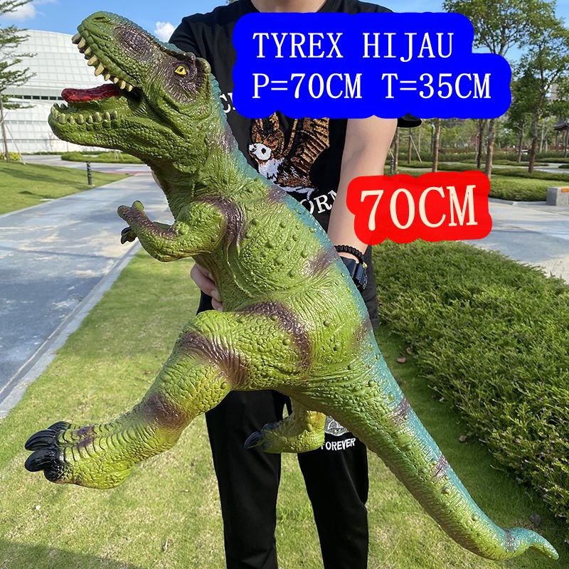 Jual MAINAN ANAK DINOSAURUS TYREX BIG SIZE 70CM T-REX JUMBO SUPER BESAR ...