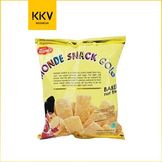 Jual KKV Monde Snack Gold Snack Camilan Beras Rasa Gurih Dan Enak 60g ...