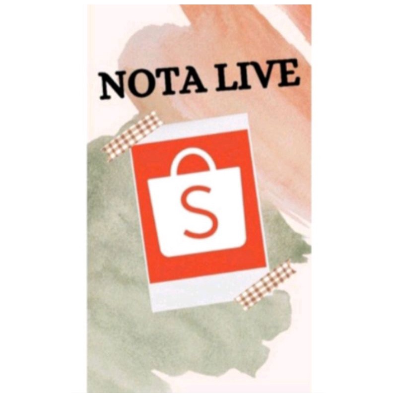 Jual NOTA CO LIVE 10K - 60K (Plus Admin ) | Shopee Indonesia
