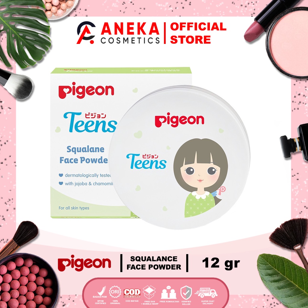 Jual PIGEON TEENS SQUALANE FACE POWDER TRANSLUCENT- BEDAK TABUR COCOK ...