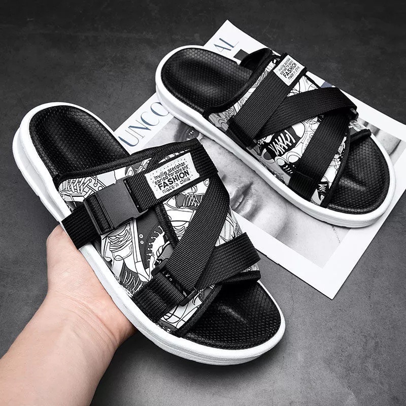 Jual SANDAL GUNUNG PRIA JAPAN CHANCALS SENDAL COWOK SIMPEL SLOP PRINT ...