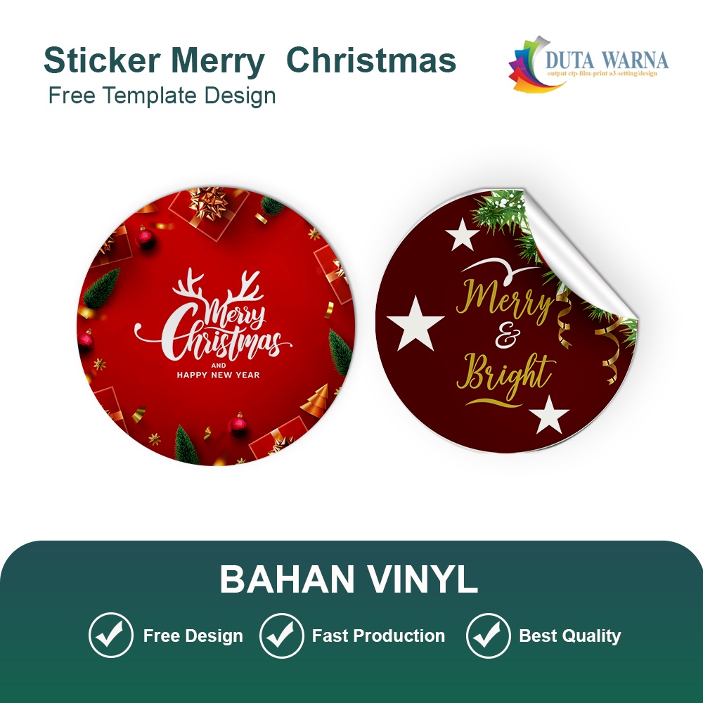 Jual STICKER CHRISTMAS STIKER NATAL / STICKER MERRY CHRISTMAS / STICKER ...