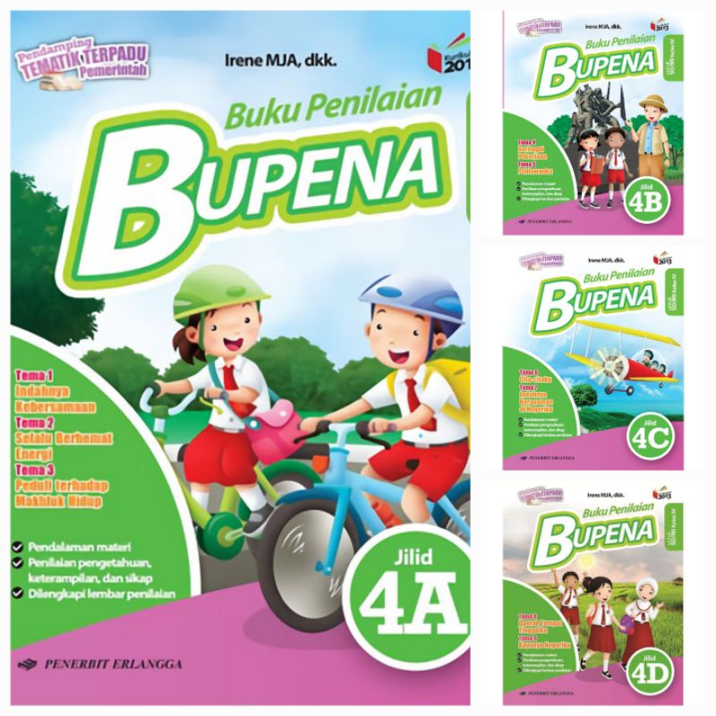 Jual BUKU SISWA KELAS 4 / IV SD/MI BUPENA ( BUKU PENILAIAN TEMATIK ) TERPADU JILID 4A , 4B , 4C ...