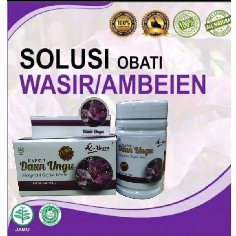 Jual Kapsul Daun Ungu Ash-Shihhah | Daun Ungu Obat Wasir | Ambeien | Ambeyen / wasir | Shopee ...