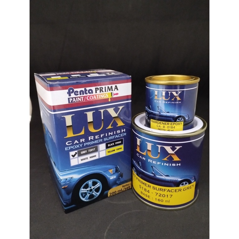 Jual Cat Penta LUX Epoxy Primer Surfacer 200mL GREY 72017 Cat Dasar ...
