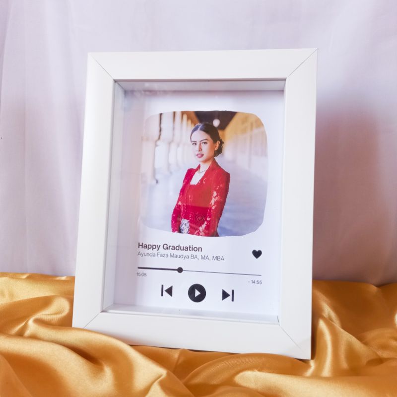 Jual FRAME 3D TEMA MUSIC SPOTIFY KADO VALENTINE, SIDANG, WISUDA, ULTAH ...