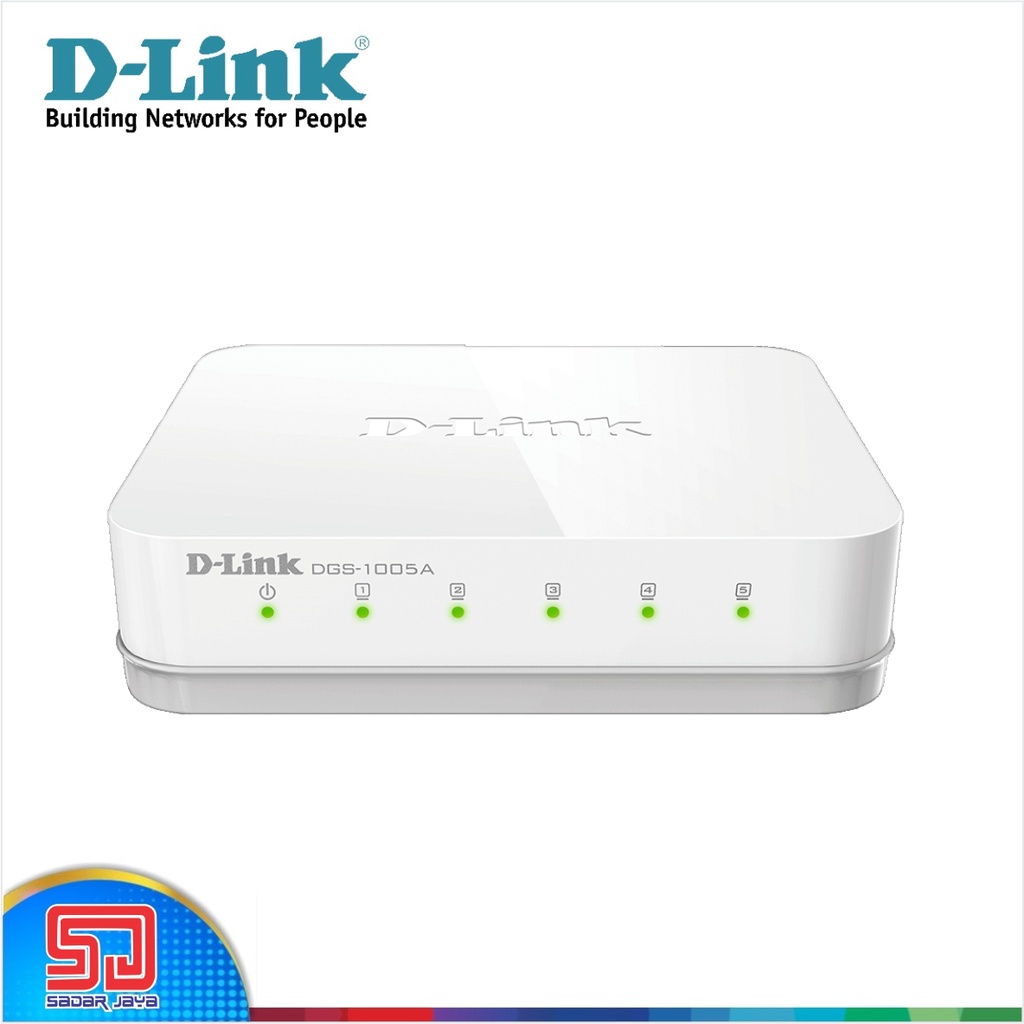 Jual D-Link DGS-1005A Gigabit Ethernet Unmanaged Desktop Switch Hub 5 ...