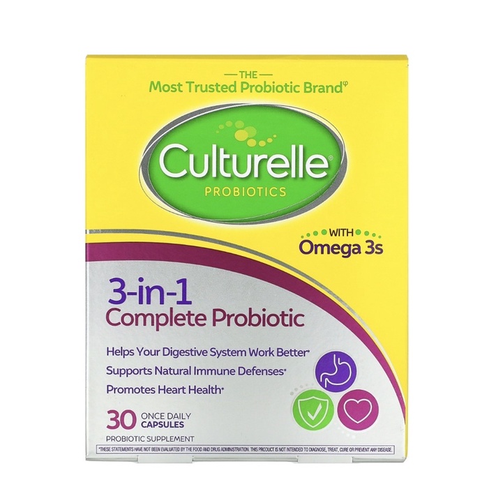 Jual Culturelle Probiotics 3 in 1 Complete Probiotic with Omega 3s 30 ...