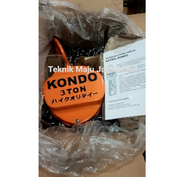 Jual Chain Block Kondo Chain Block / Takel 3Ton X 3Meter | Shopee Indonesia