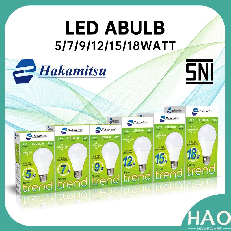 Jual Lampu LED Buld 5W / 9W / 15W / 18W Hakamitsu Trend Bohlam | Shopee ...