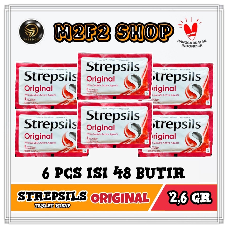 Jual Permen Strepsils Original Double Active Agent Merah - 20,8 gr ...
