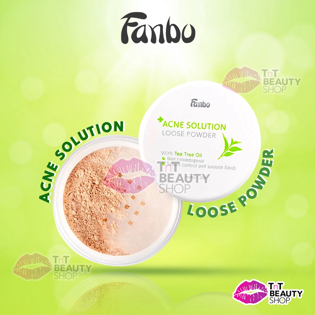 Jual Fanbo Acne Solution Loose Powder 20gr- Bedak tabur khusus untuk kulit berjerawat dan ...