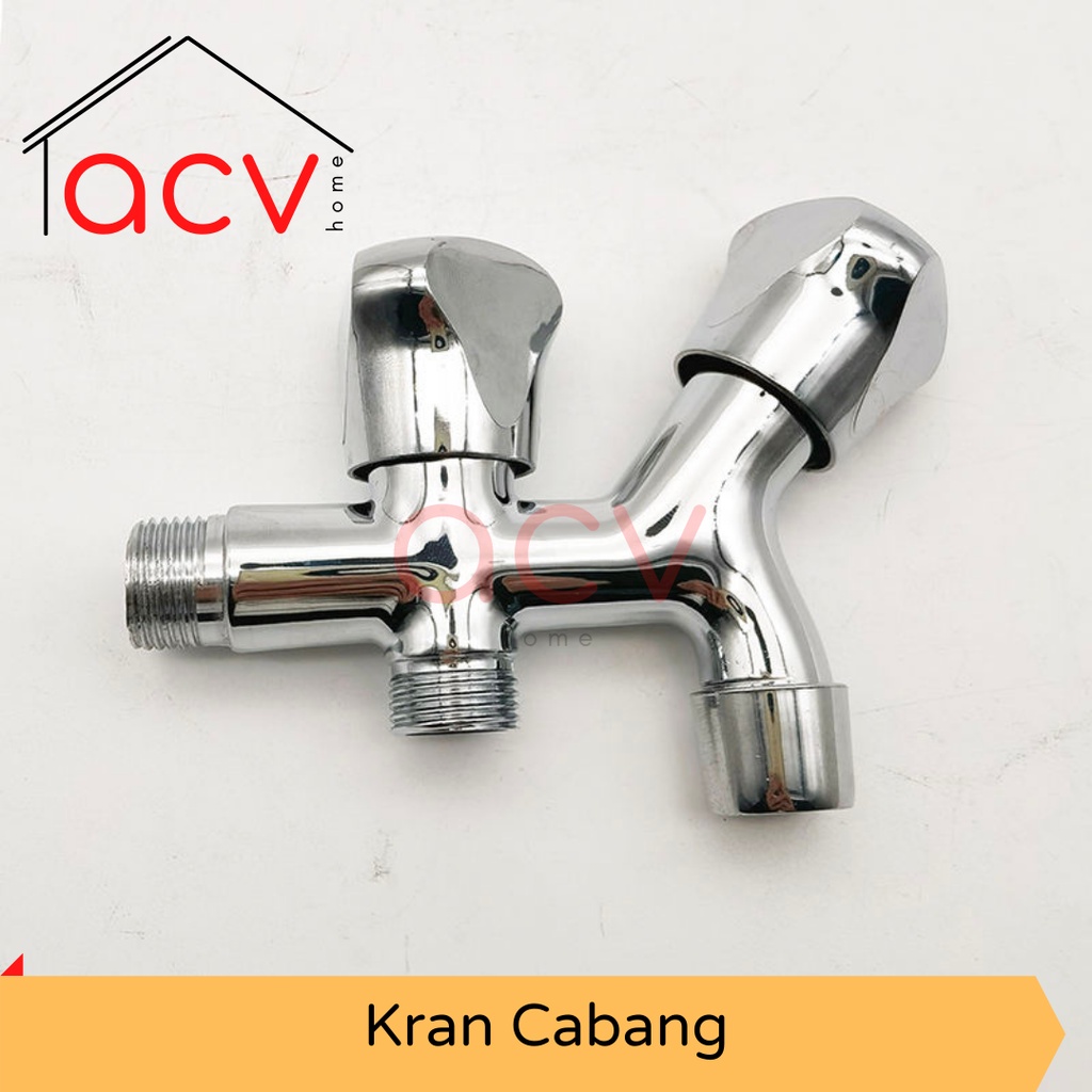 Jual Kran Cabang Shower/ Keran Double Jet Shower Tembok 1/2" | Shopee ...