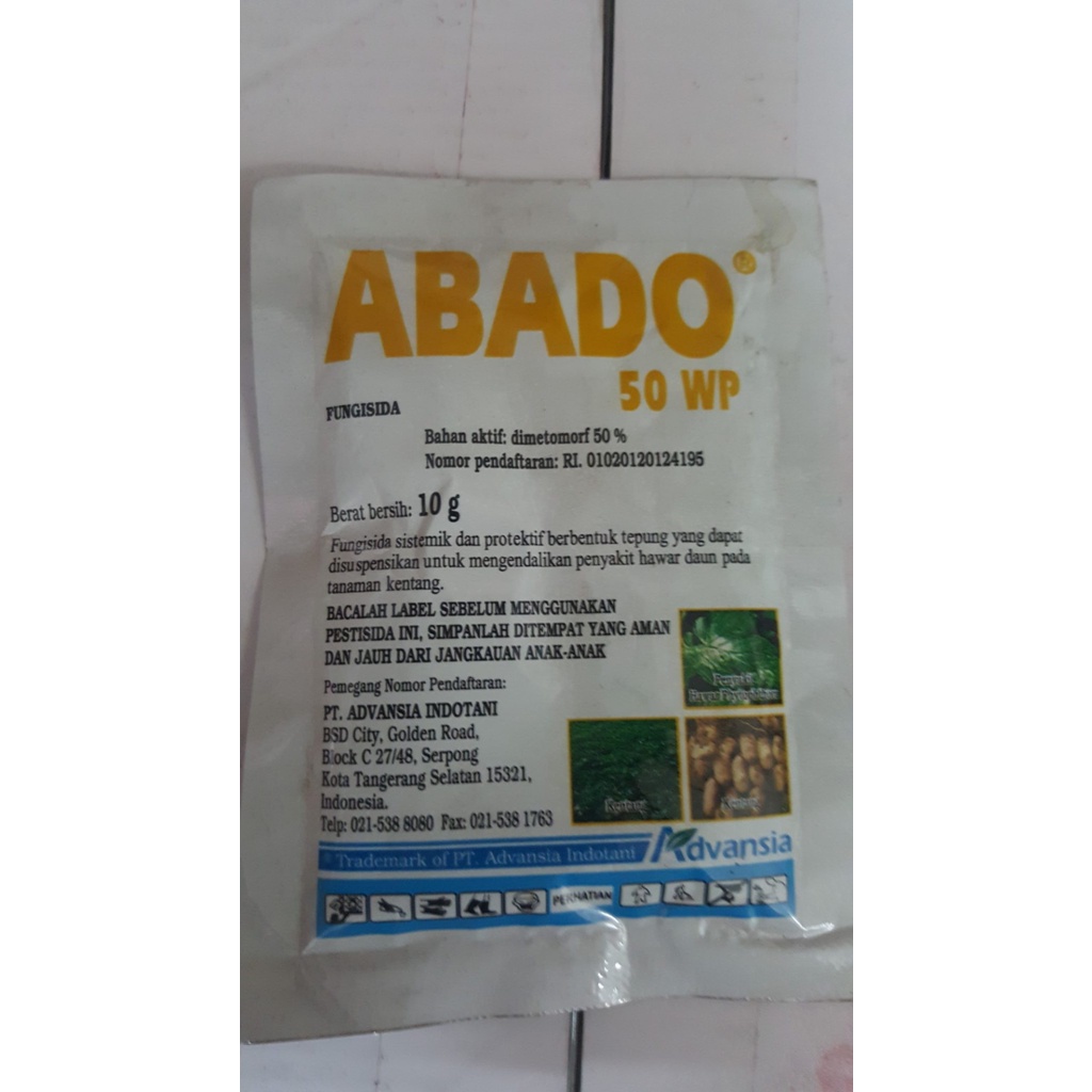 Jual Abado 10gram fungisida (bahan aktif dimetomorf 60%) | Shopee Indonesia