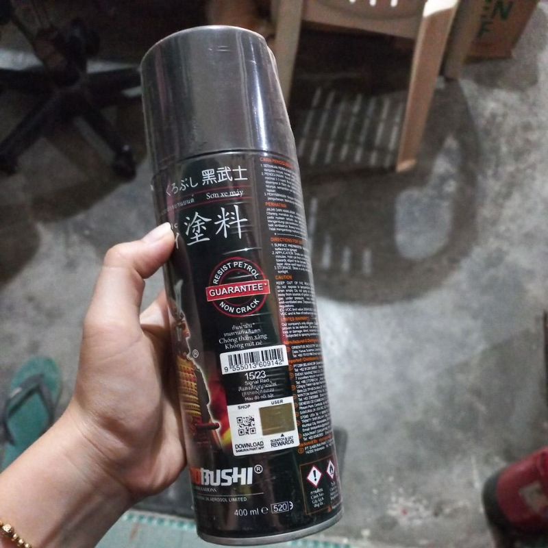 Jual CAT PILOX SAMURAI PAINT 23 SIGNAL RED 400ML | Shopee Indonesia