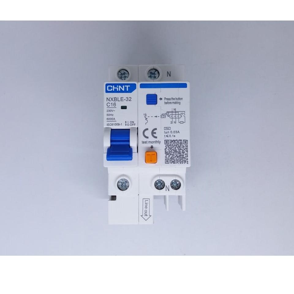 Jual New Stock RCBO CHINT ELCB + MCB NXBLE-32 1P+N 6kA 6A 10A 16A 20A 25A 32A | Shopee Indonesia