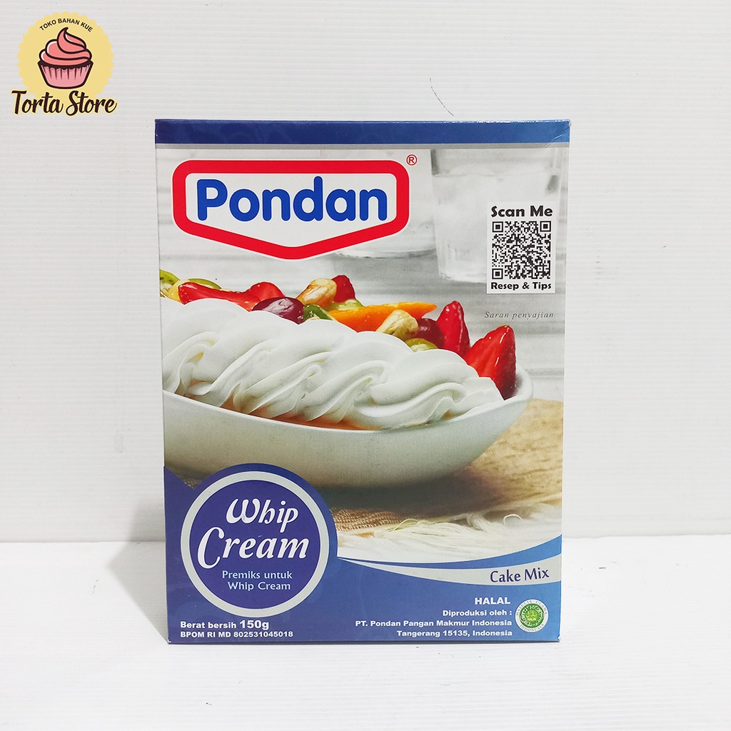 Jual PONDAN WHIP CREAM 150gr | Shopee Indonesia