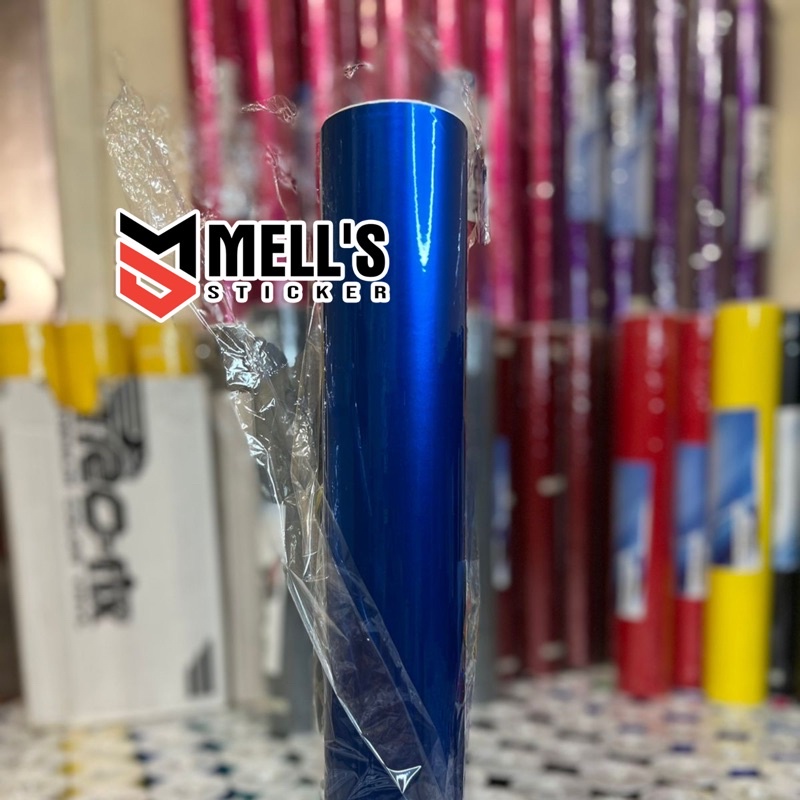 Jual stiker sticker skotlet biru muda metalik profix lebar 45 cm ...