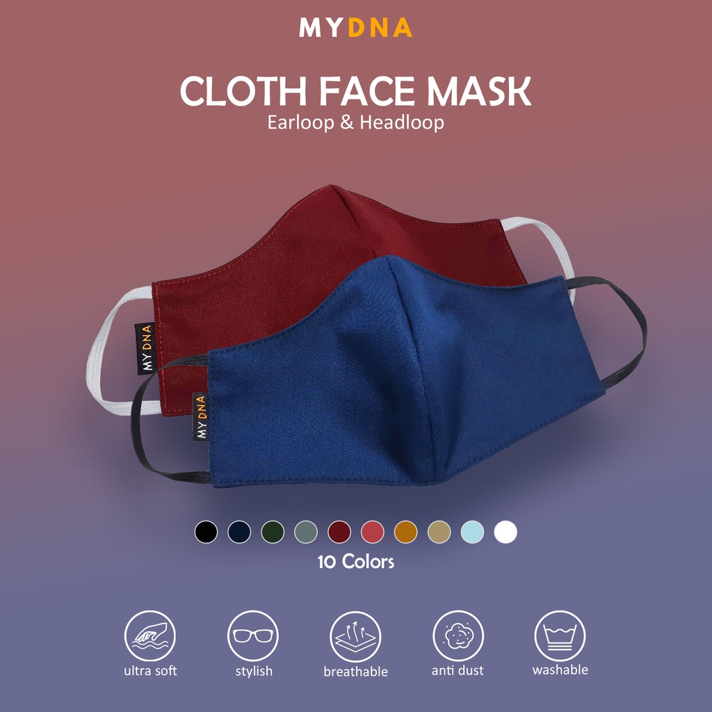 Jual Masker Kain Dewasa Non Medis - Masker Dewasa MyDNA | Shopee Indonesia