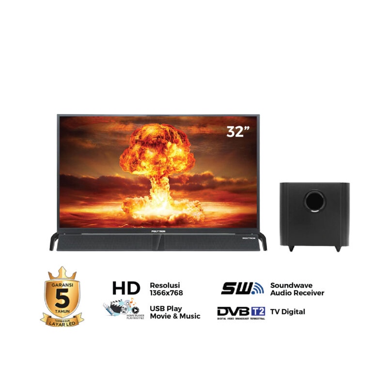 Jual LED TV POLYTRON 32" INCH PLD 32BV1558 (SOUNDBAR + SUBWOOFER ...