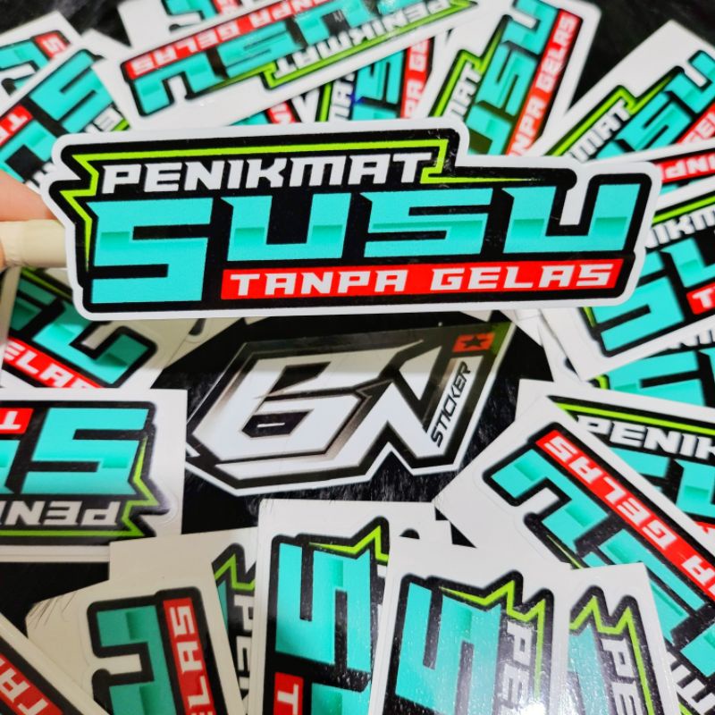 Jual stiker viral sticker penikmat susu tanpa gula | Shopee Indonesia