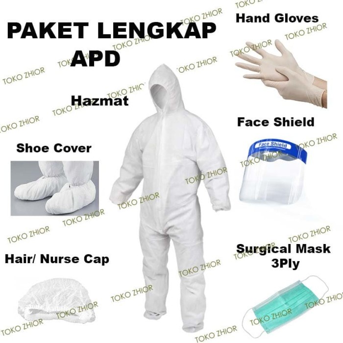 Jual Murah Apd Lengkap Alat Pelindung Diri Full Set Standar Medis ...
