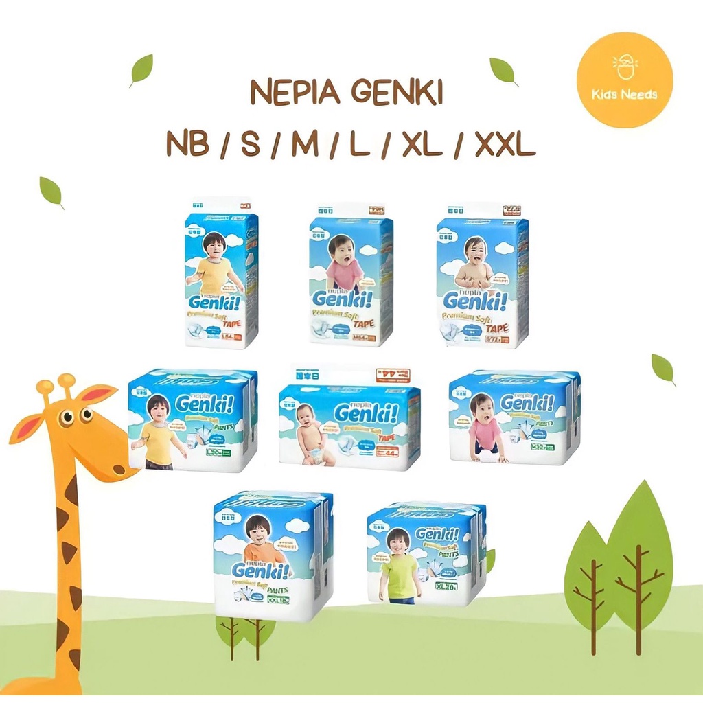 Jual NEPIA GENKI TAPE / PANTS ( NB , S , M , L ) | Shopee Indonesia