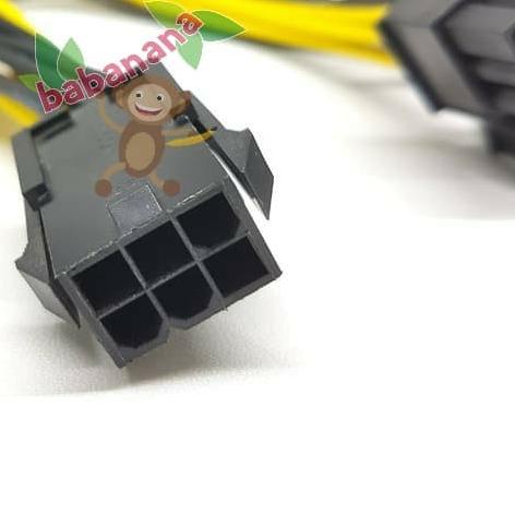 Jual Kabel Power VGA 6 pin to 2 x 8 Pin PCIE PCI-E cable gpu cabang ...