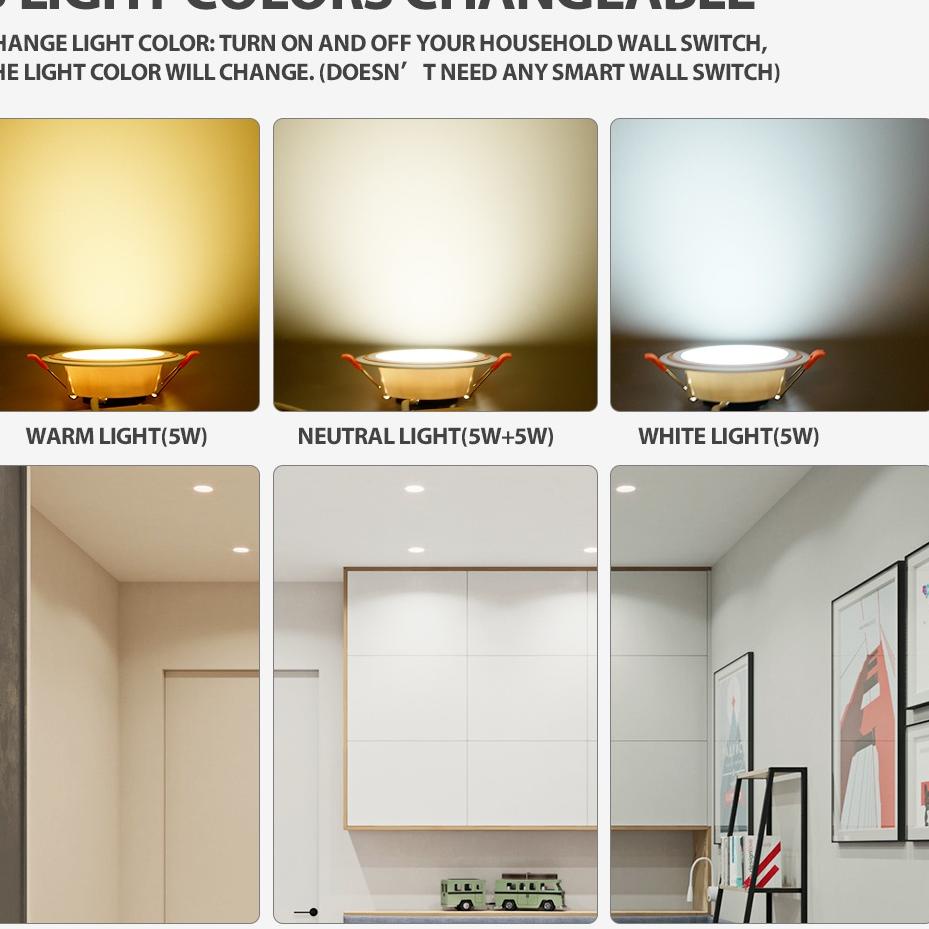 Jual Pusat Terbaru [Beli 1 Ambil 1]RONG RIVER 5W Lampu Downlight LED ...