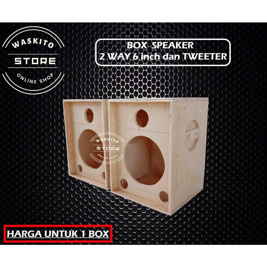Jual Box Speaker 6 inch 2 Way Single Tweter | Shopee Indonesia