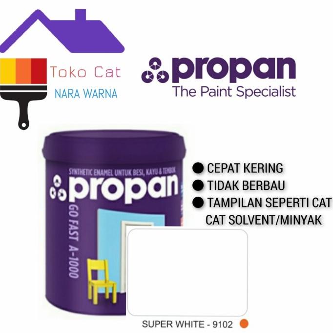 Jual Propan Cat Besi & Kayu Waterbase Go-Fast A 1000 Super White -1Kg ...