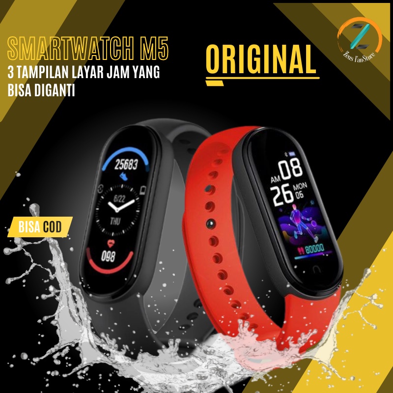 Jual Jam Tangan Smartwatch M5 Fashion Pria Wanita Smart Watch Digital ...