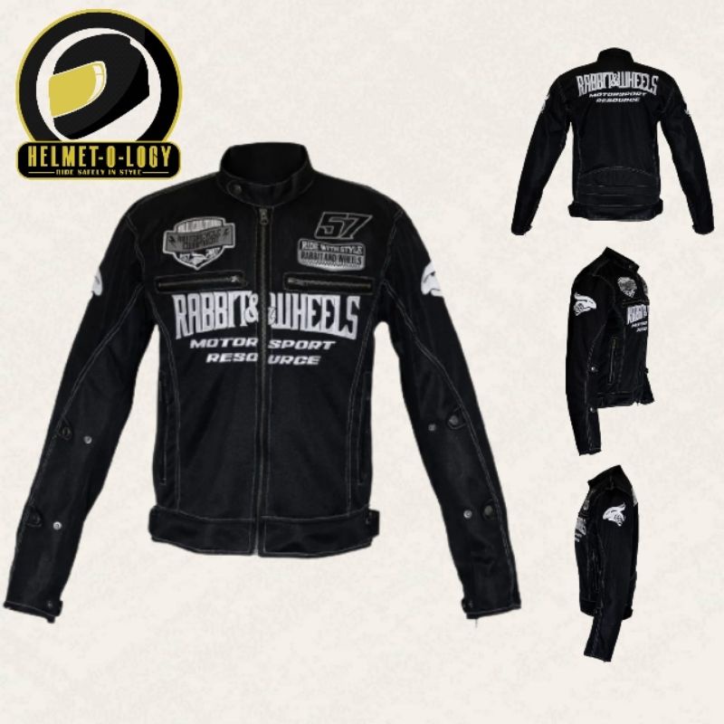 Jual Rabbit and Wheels Midnight V2 2022 Black Jaket Motor Original ...