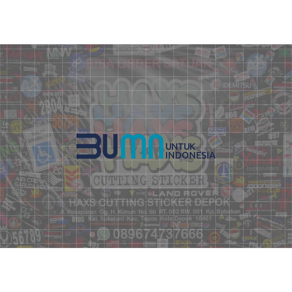 Jual Cutting Sticker Logo BUMN Ukuran 10 Cm Warna Asli Untuk Motor ...
