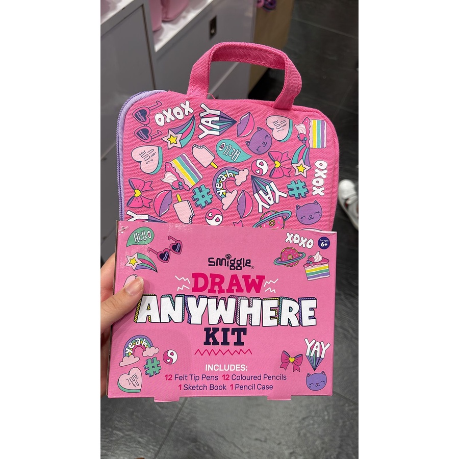 Jual SMIGGLE DRAW ANYWHERE KIT PINK - ALAT GAMBAR/LUKIS SMIGGLE ...