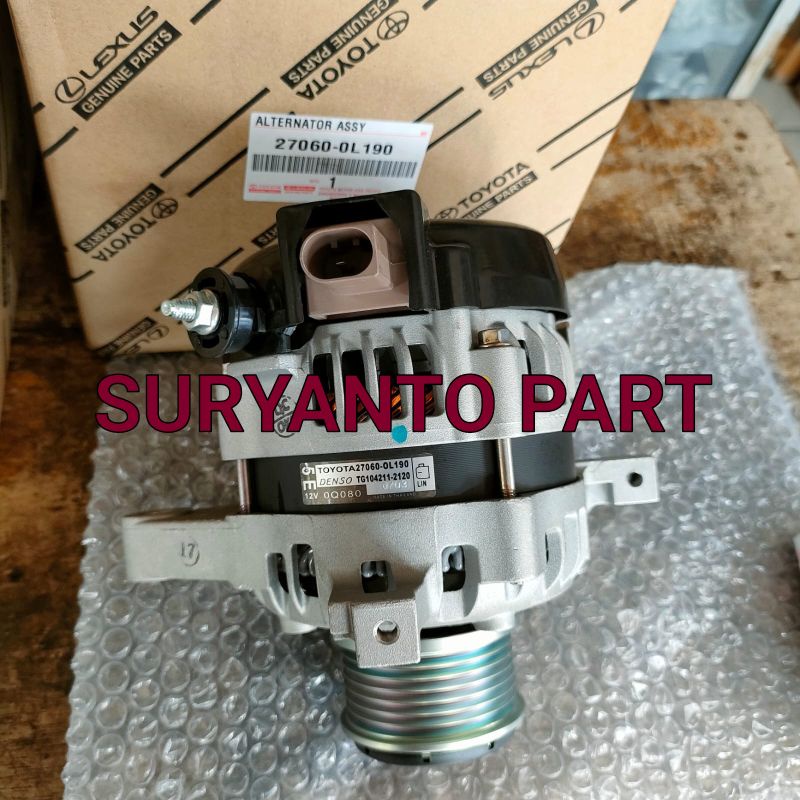 Jual Alternator Assy Dinamo Ampere Toyota Hilux Revo/Innova Reborn ...