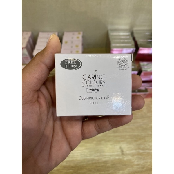 Jual Caring Colours Dual Function Cake Uv White 03 Natural Glow ...
