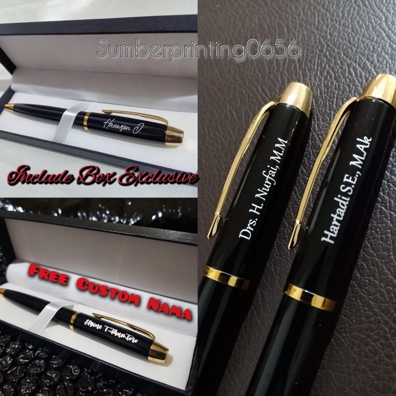 Jual Pulpen Esklusif Free Grafir Nama + Box / Pulpen Custom / Grafir ...